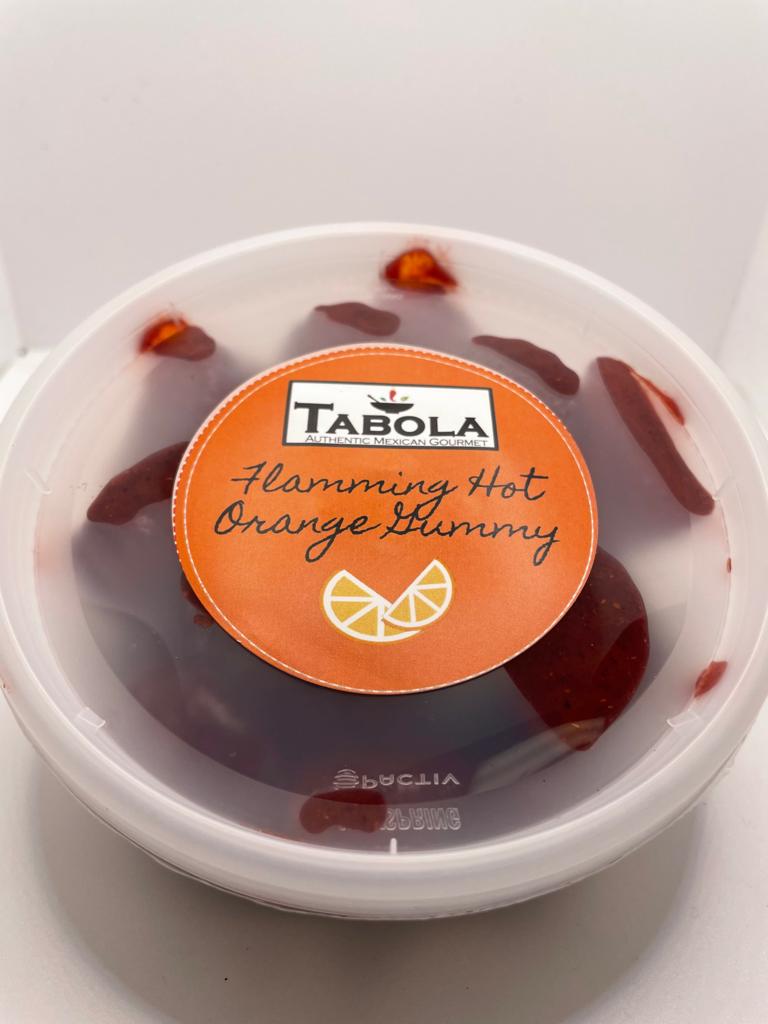 Tabola - Flaming Hot Orange Gummy - Chamoy - Candy – Tabola - Salsas Macha